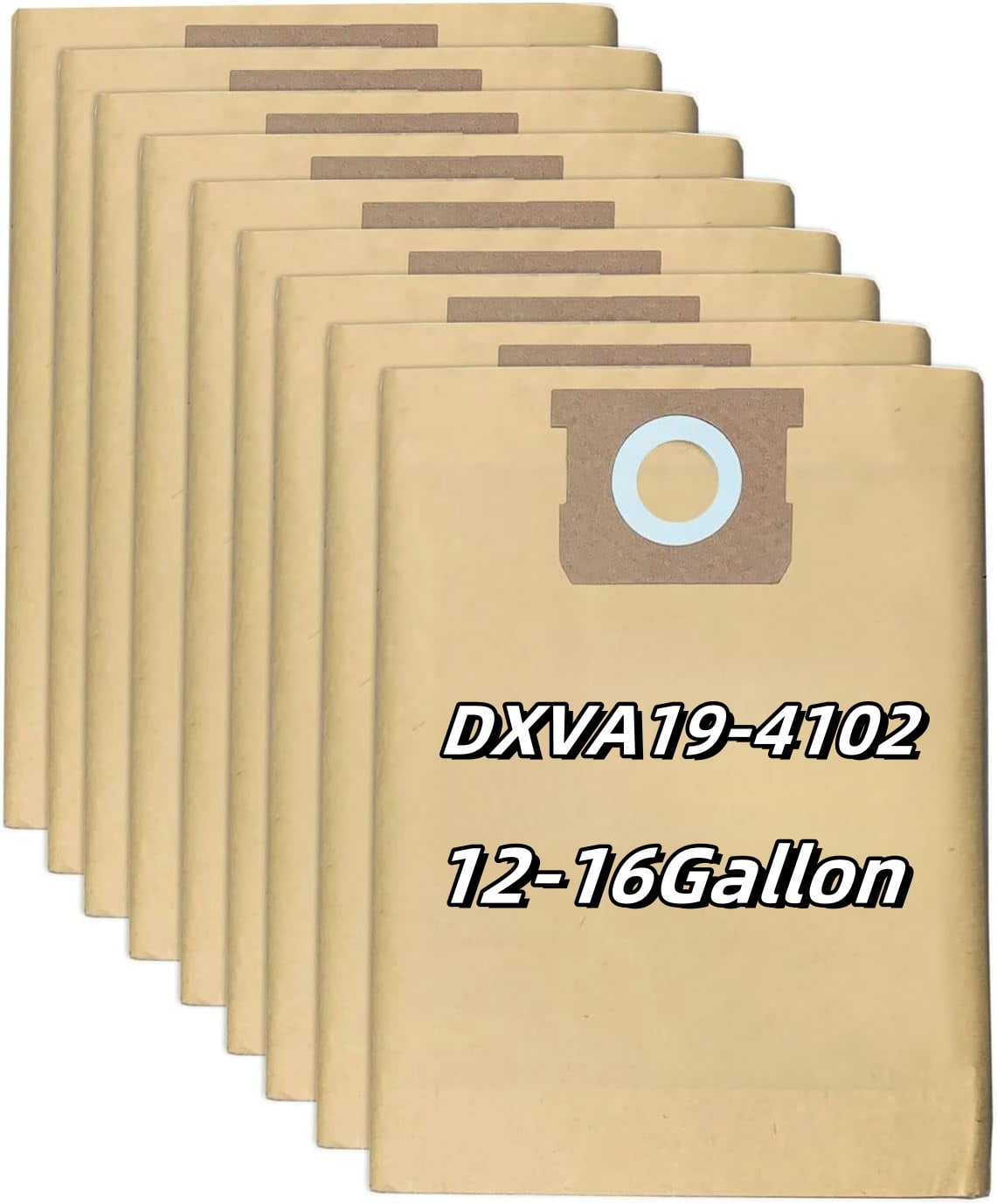 9 Pack Dxva19-4102 Dust Bags, High Efficiency Replacement Vacuum Bags ...