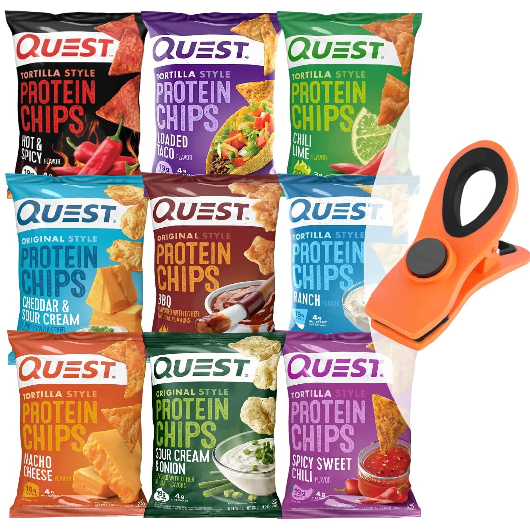 9 Pack Flavor Sampler - Quest Nutrition Tortilla Style Protein Chips ...