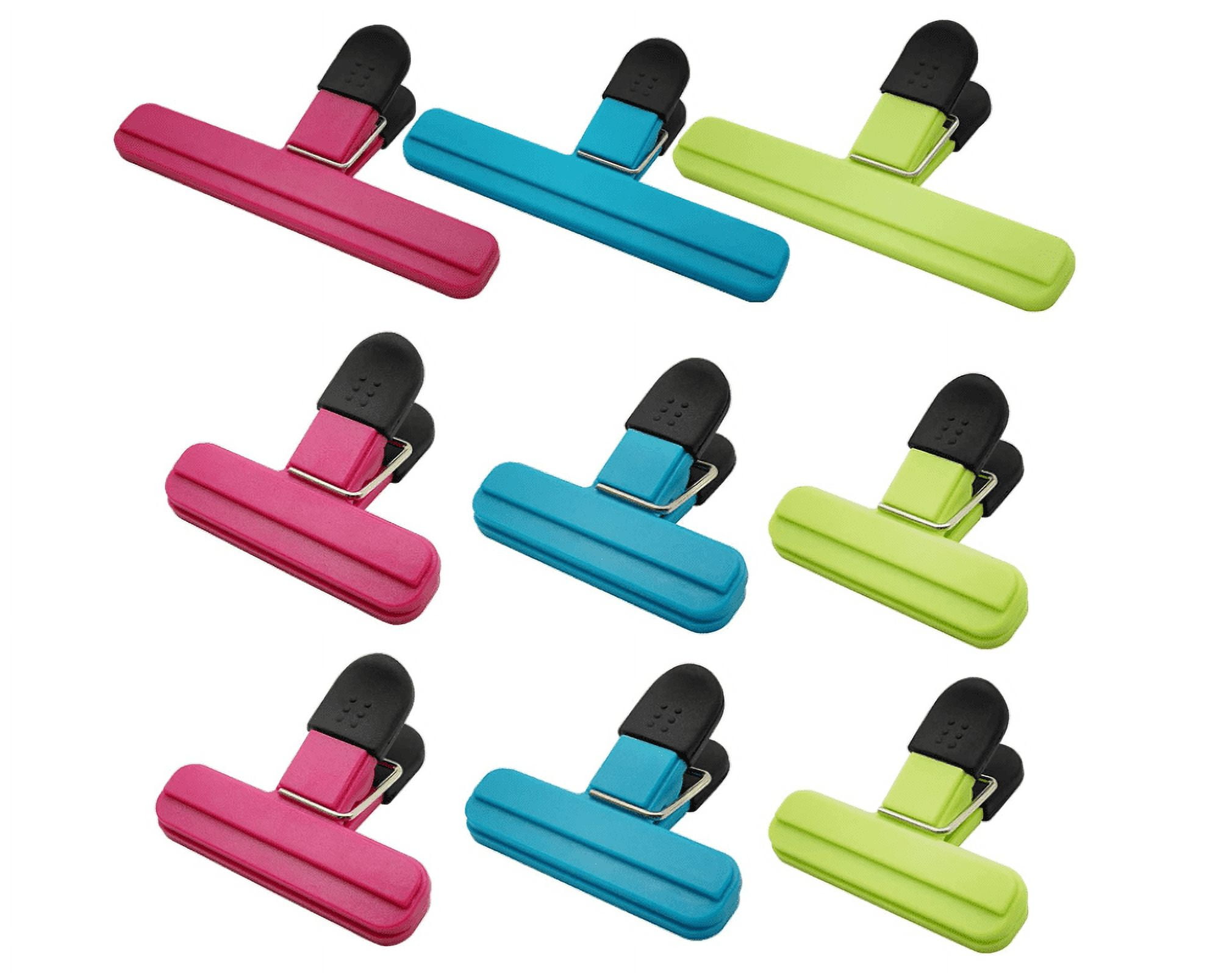 9 Pack Large Chip Bag Clips, 3 Large & 6 Small Food Bag Clips Plastic ...