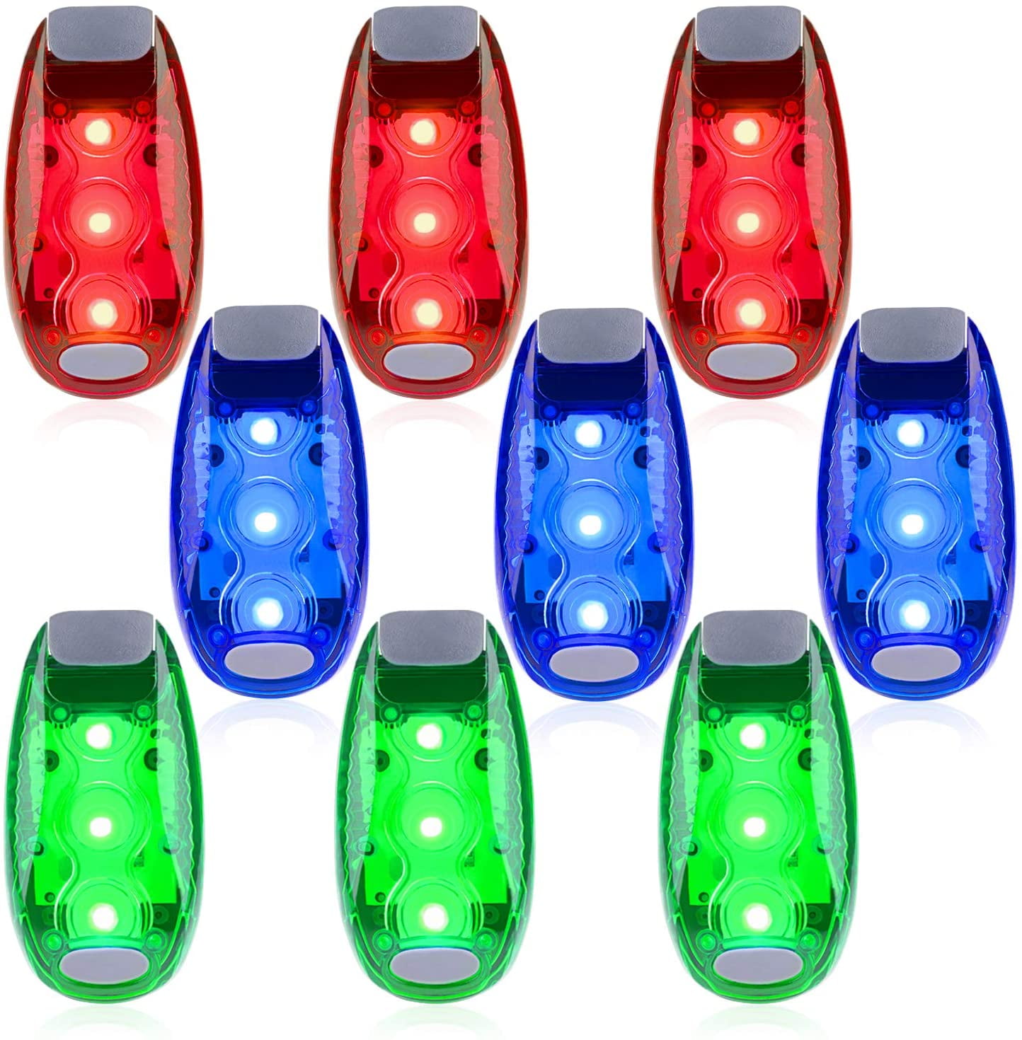 9 Pack Led Safety Light, Safety Light, High Visibility Strobe Running ...