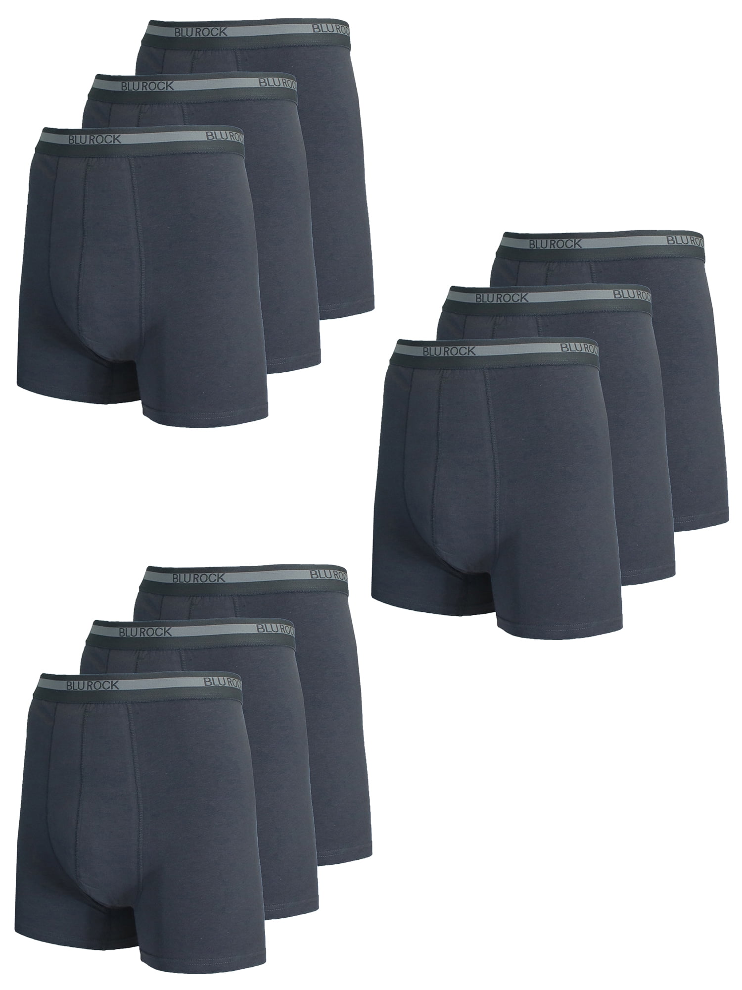 9-Pack Men's Stretch Cotton Boxer Briefs (Sizes, S-2XL) - Walmart.com