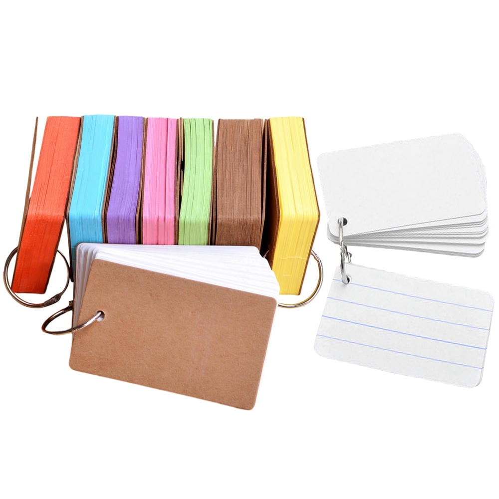 9 Pack Portable Multicolor Study Metal Binder Rings Paper Vocabulary ...