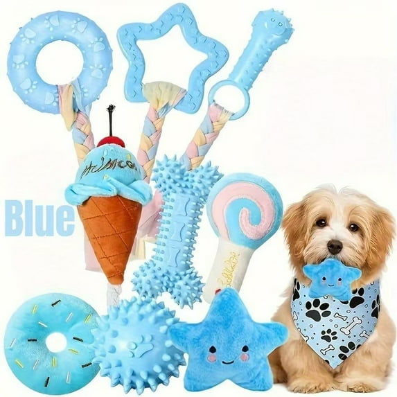 9 Pack Puppy Teething Toys, Chew Toys for Small Dogs Puppy Toys Pink ...