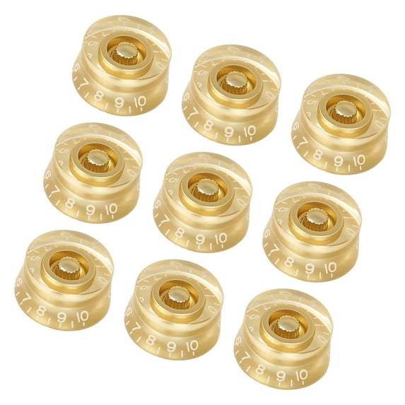 9 Pack Reinforced Guitar Tuning Caps Smooth Rotation ABS Texture ...