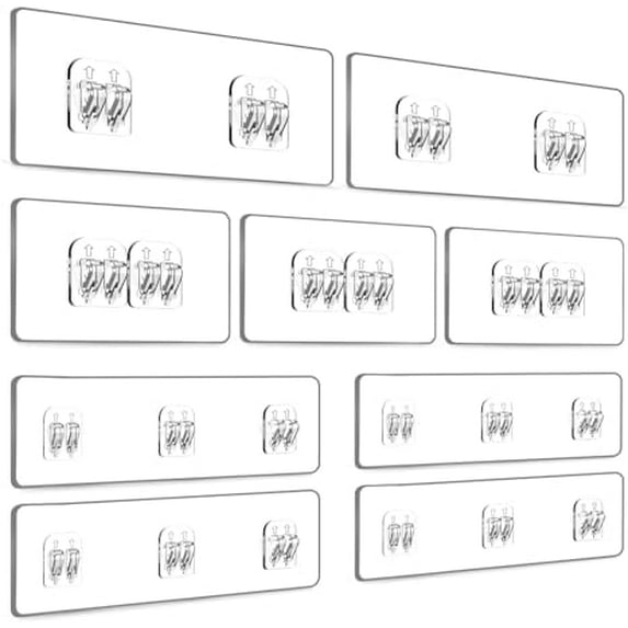 9-Pack Shower Caddy Adhesive Replacement - Transparent Shower Adhesive ...