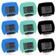 9-Pack Simple Pedometer for Walking Step Counting, Portable Clip-on ...