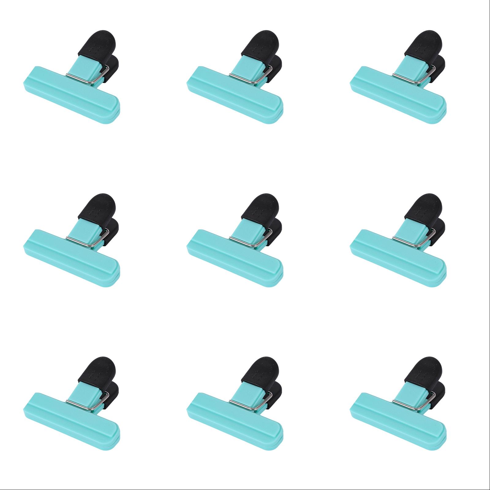 9 Pack Small Chip Bag Clips, Various Size Food Bag Clips, Plastic Clips ...