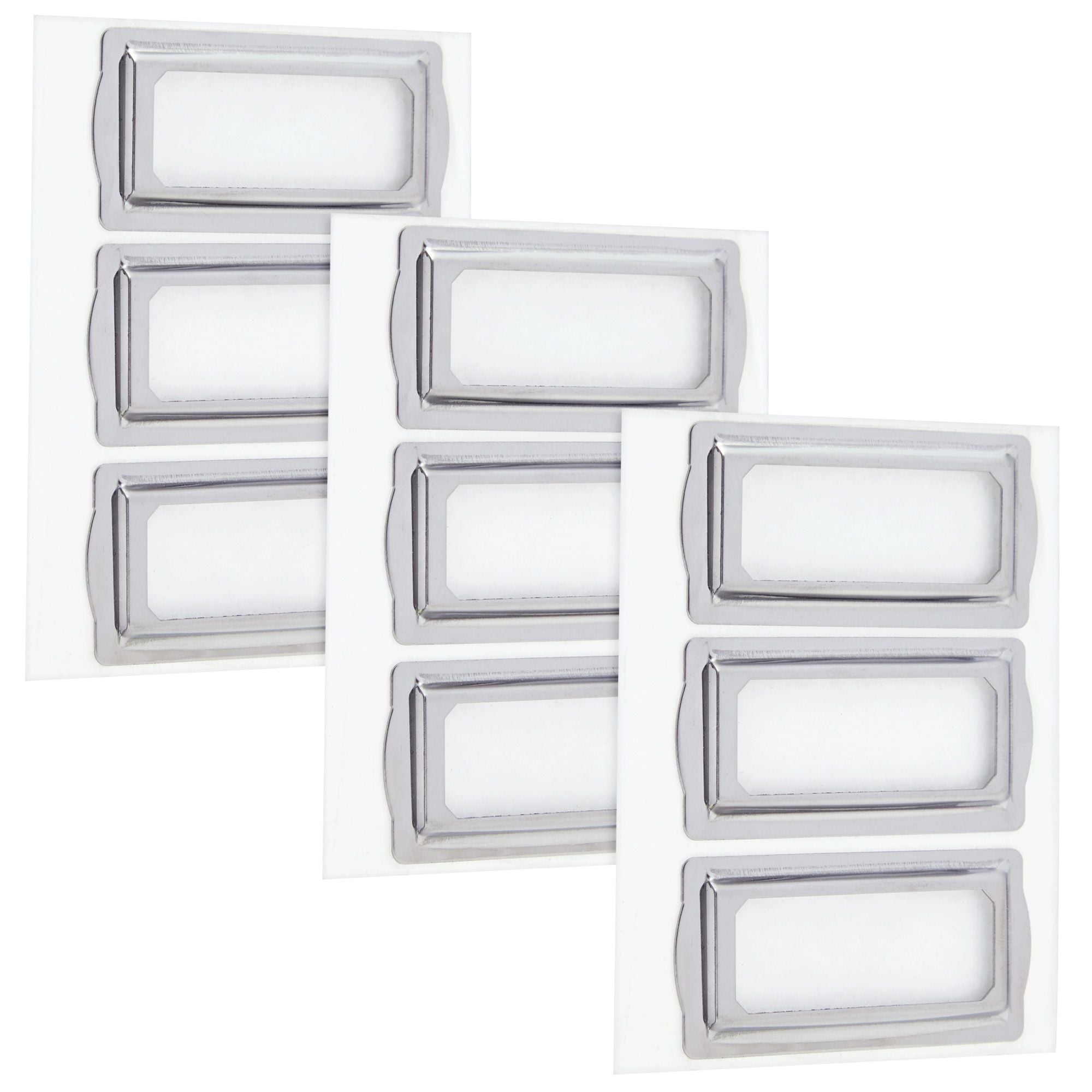 9 Pack Small Self Adhesive Metal Bookplates for Books, Drawers ...