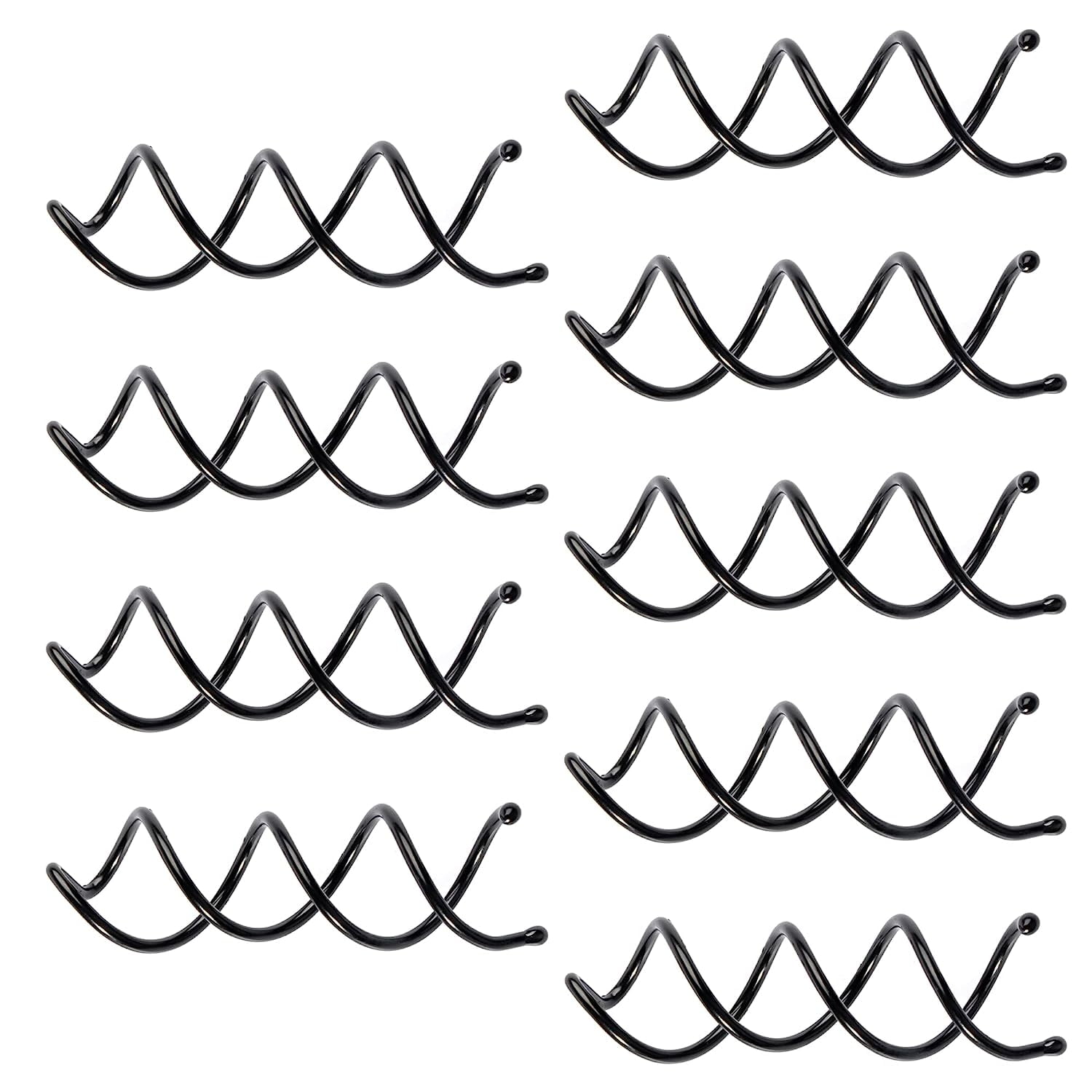 9 Pack Spiral Bobby Hair Pin, NON-SCRATCH ROUNDED TIPS/Spin Pins/Twist ...
