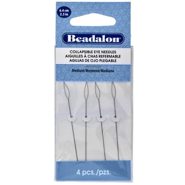 Twisted Wire Beading Needles 20/pkg, 5 Each of #6, #8, #10, #12 ...