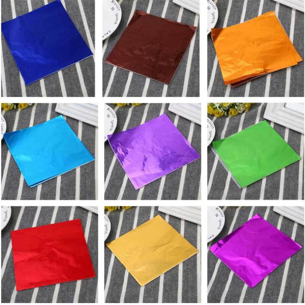Topbathy Foil Wrapping Paper Aluminium Wax Paper Smooth Surface 9 Packs ...