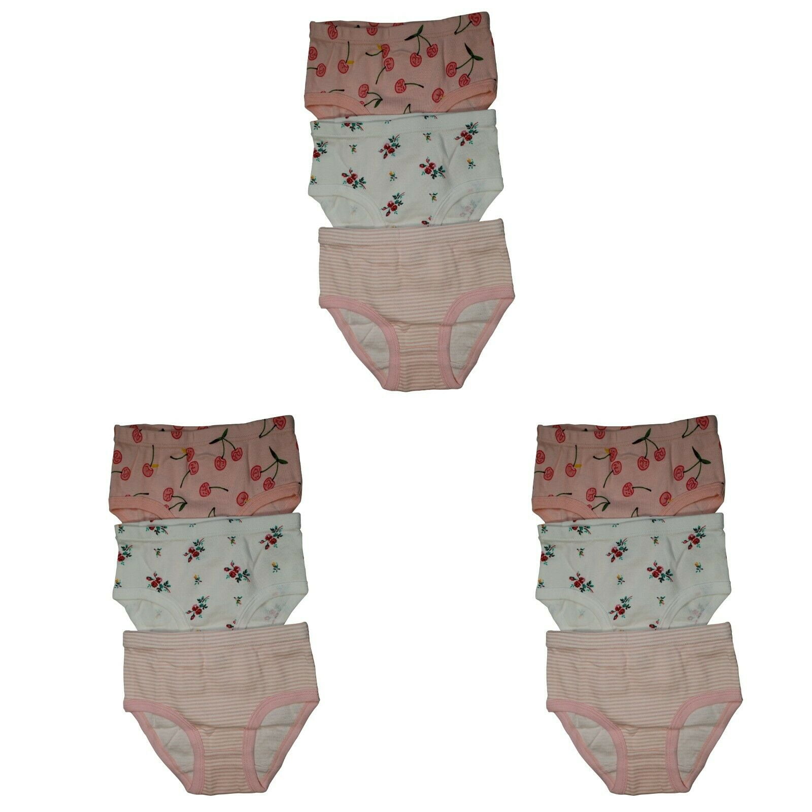 9 Packs Toddler Little Girls Kids Underwear Cotton Briefs Underpants ...
