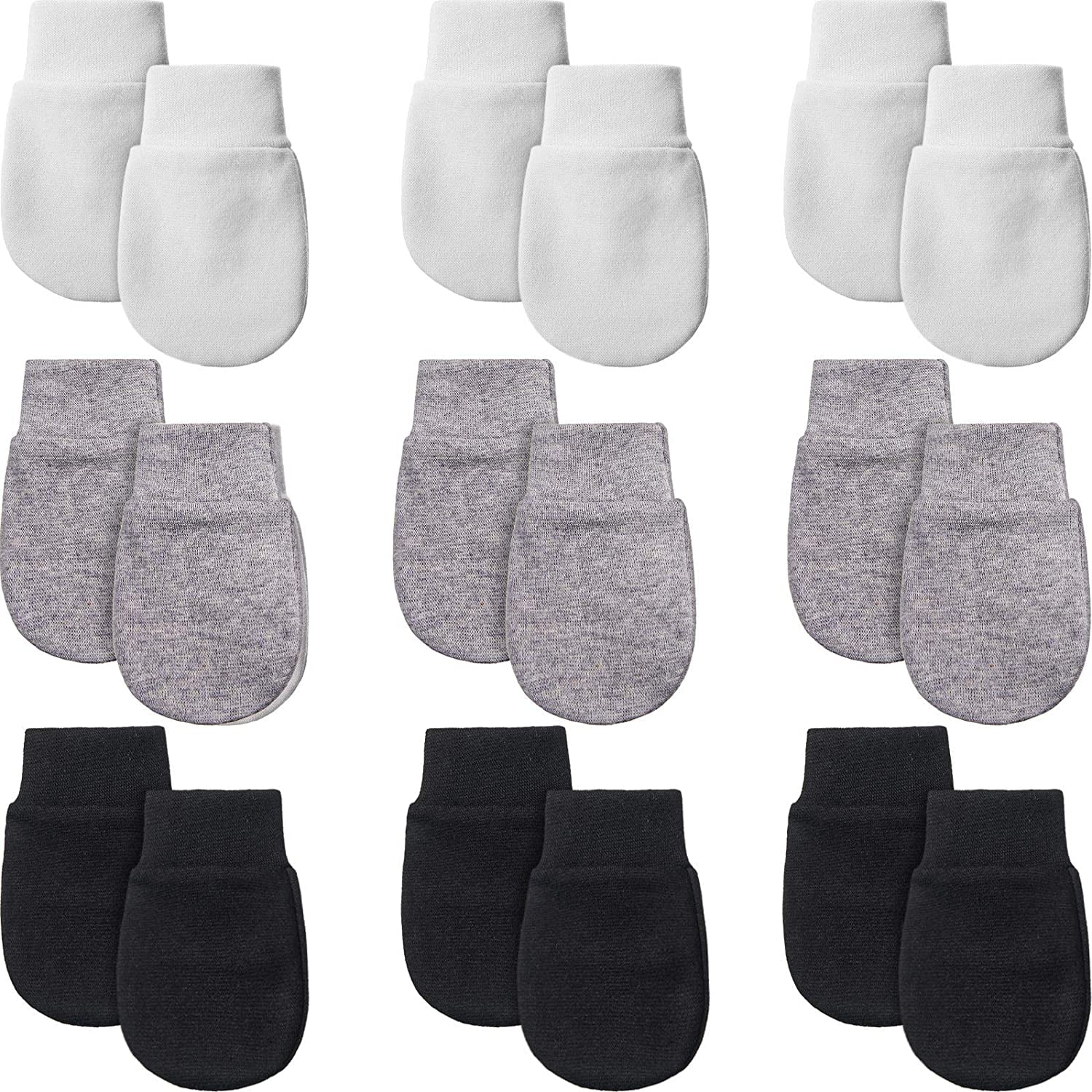 9 Pairs Newborn Baby Mittens Infant Toddler Gloves No Scratch Mittens ...