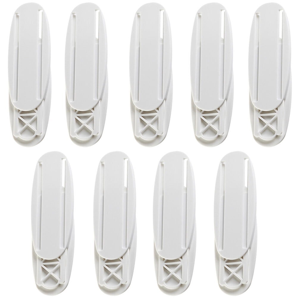 9 Pairs Surge Cable Manager Wall Mounted Cable Holder 10.3X4CM White ...