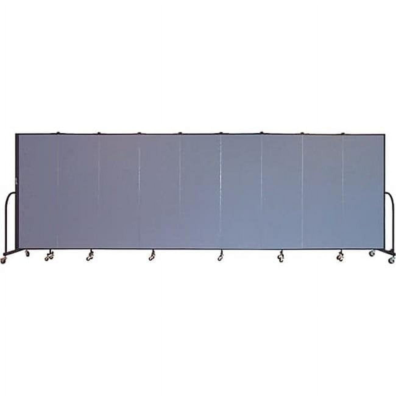 9 Panel Dry Erase Standing Partition, Charcoal - 6 ft. x 16 ft. 9 in ...