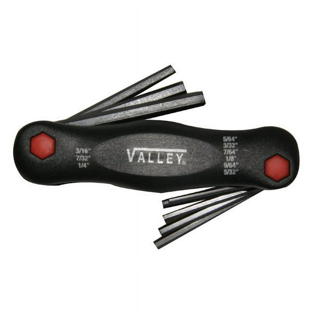 9 Pc. Folding Hex Keys Allen Wrench Set SAE 5/64"-1/4" - Walmart.com
