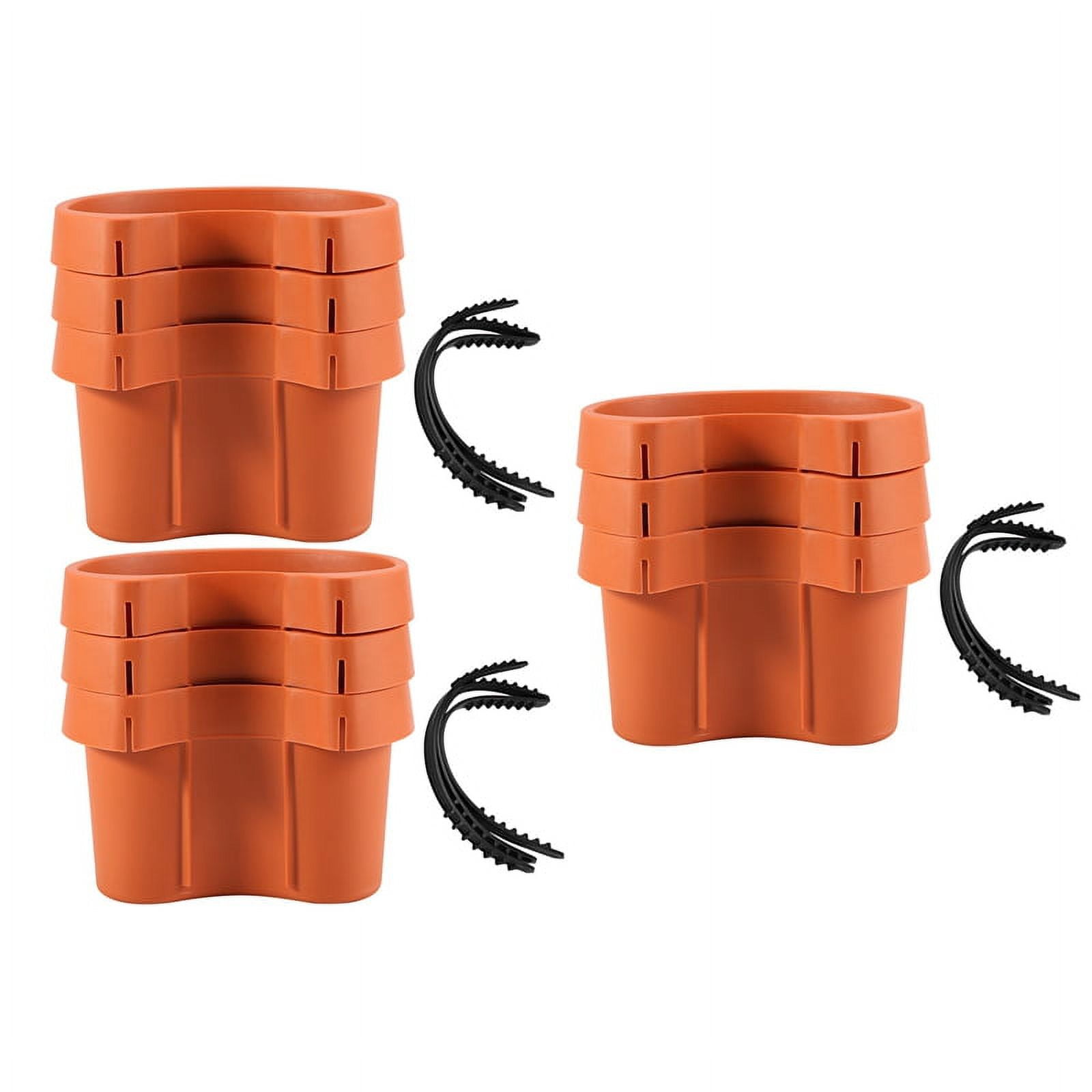 9 Pc Unique Gutter Downspout Garden Flower Pot Drain Pipe Flower Pots ...