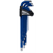 HORUSDY 36 Pcs Hex Key Allen Wrench Set SAE Metric Star Long Arm Ball End Industrial Grade L ...