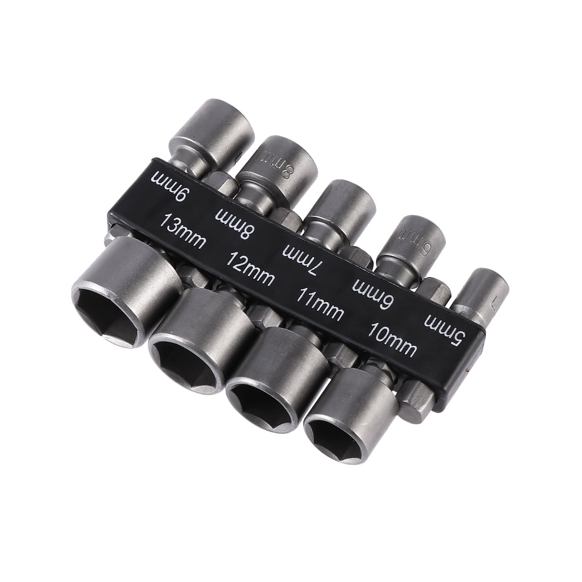 9 Pcs 5-13mm Imperial Socket Nut Impact Driver Adapter Drill Bits 1/4 ...