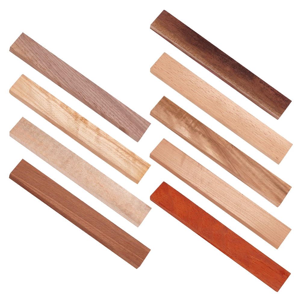 9 Pcs 9 Colors Wood Pen Blanks Exotic Pen Blanks Kit Padauk Cherry Wood ...