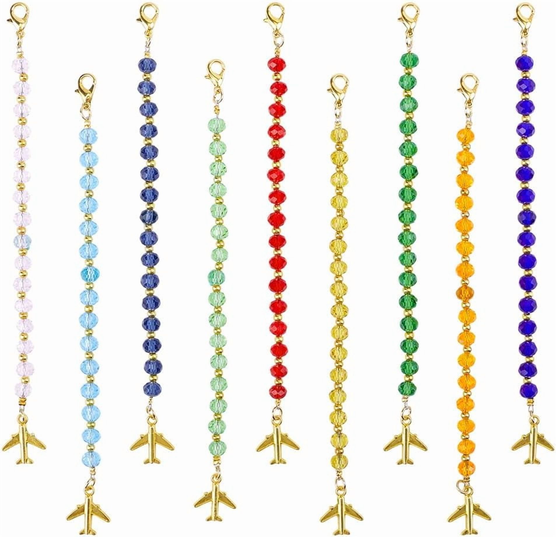 9 Pcs 9 Colors Zipper Helper Pull Airplane Zipper Pulls with Lobster ...