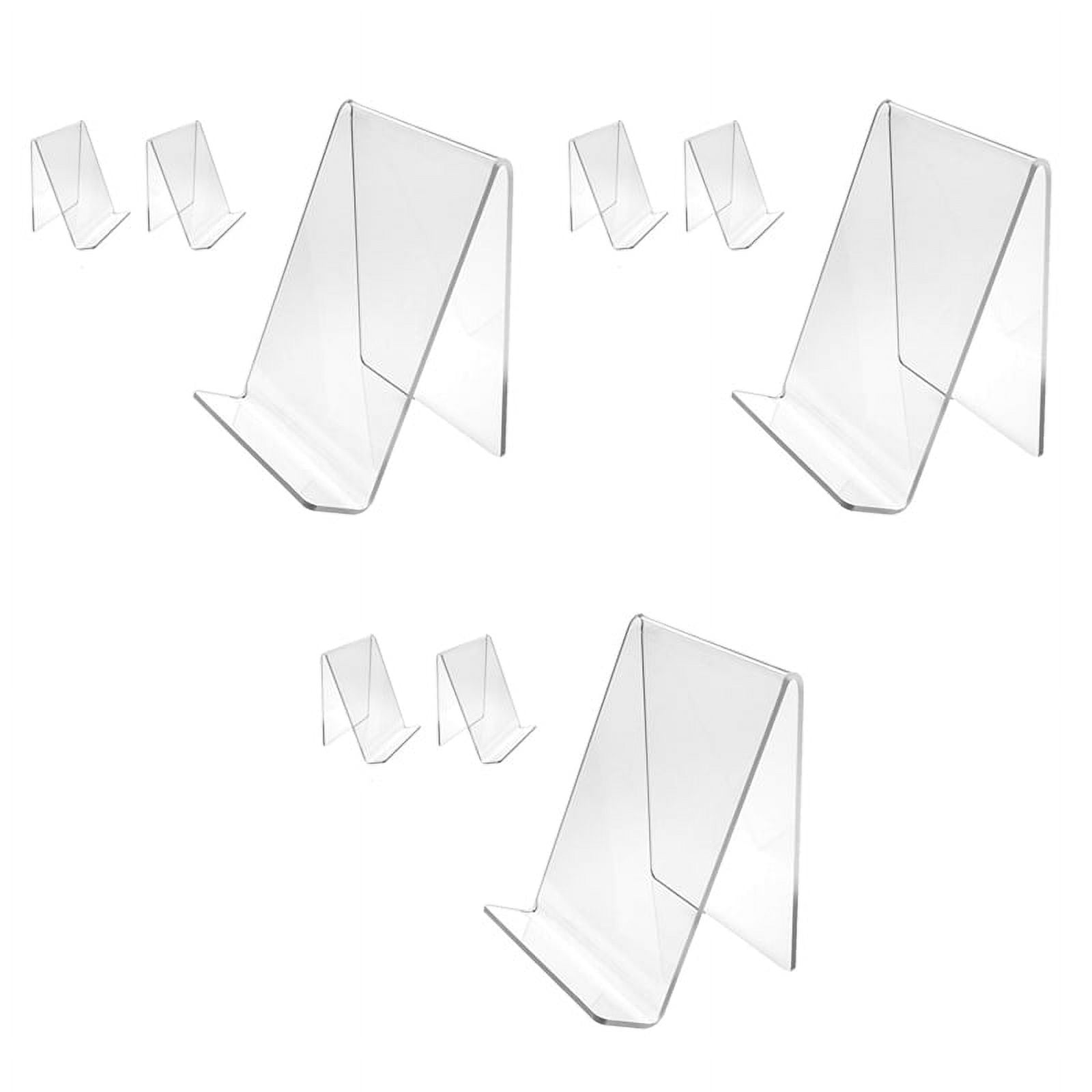 9 Pcs Acrylic Book Stand,Clear Acrylic Display Stand, Clear Holder for ...