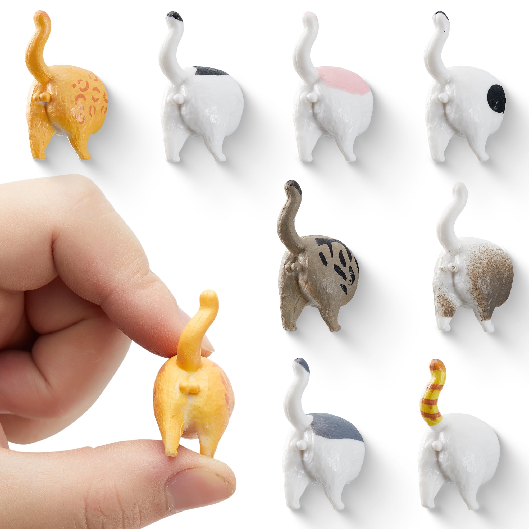 9 Pcs Add Some Humor and Funny to Your Fridge with Our Cat Butt Fridge ...