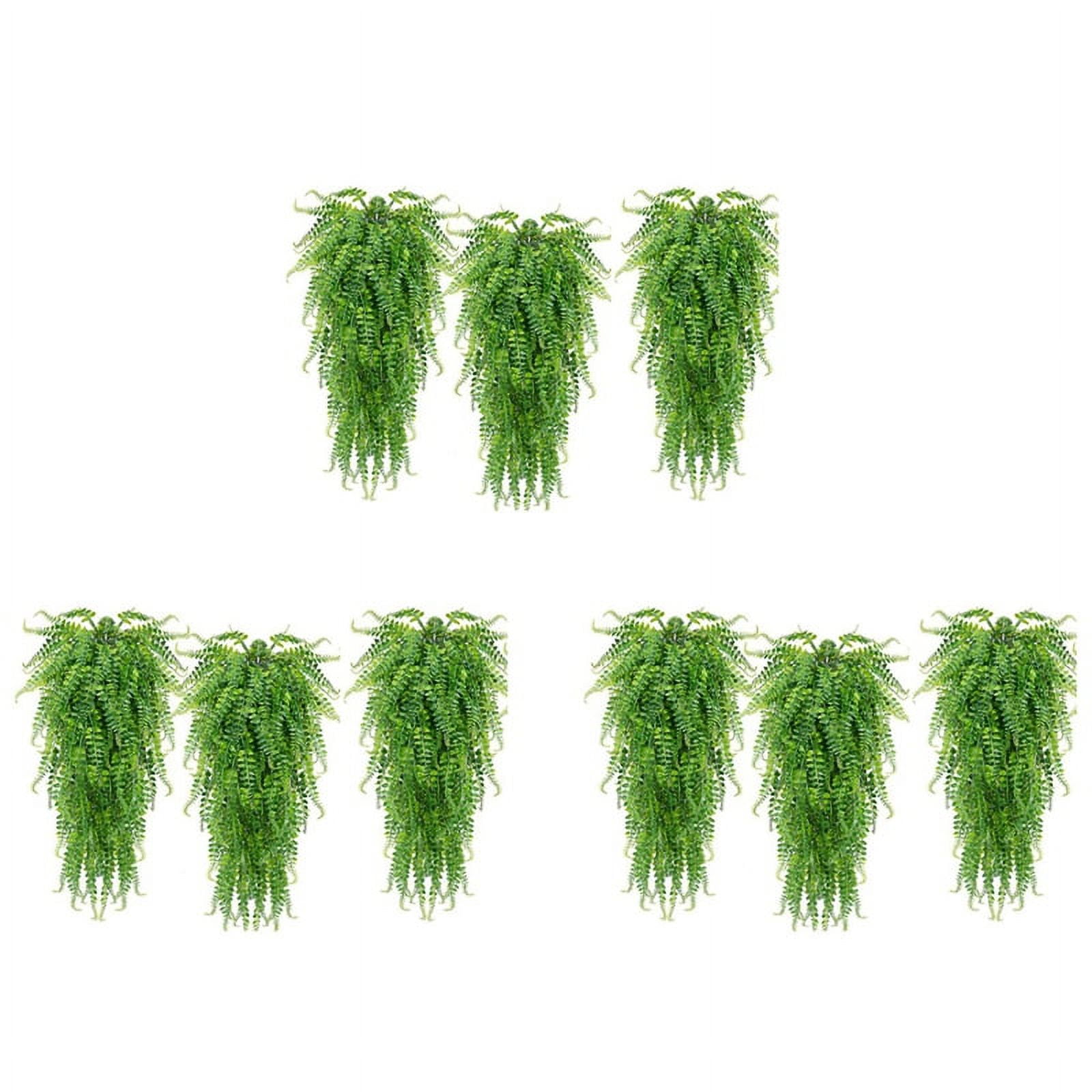 9 Pcs Artificial Hanging Ferns Plants Vine Fake Ivy Boston Fern Plant ...