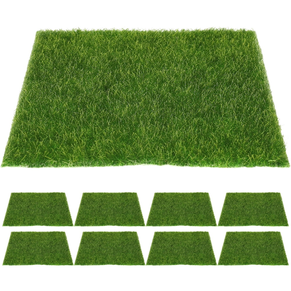 9 Pcs Artificial Moss Fake Turf Aquarium Homedecor Decoration Sand ...
