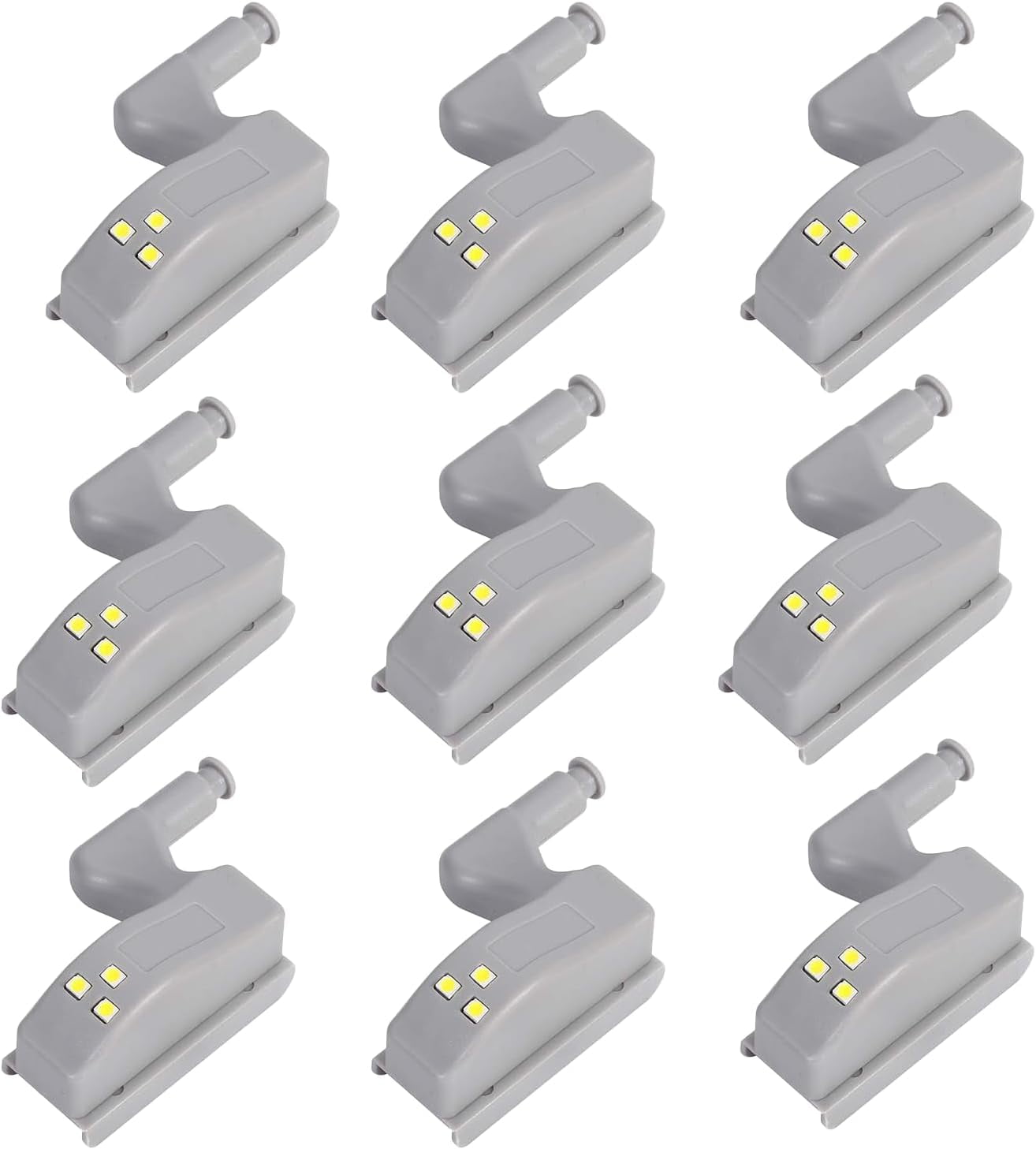 9 Pcs Cabinet Cupboard Hinge LED Light Universal Sensor Light for ...