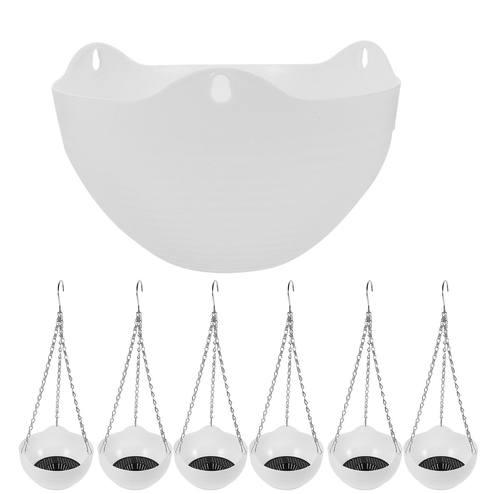 9 Pcs Chain Hanging Garden Courtyard Green Plant Flower Pot Basket 9pcs ...