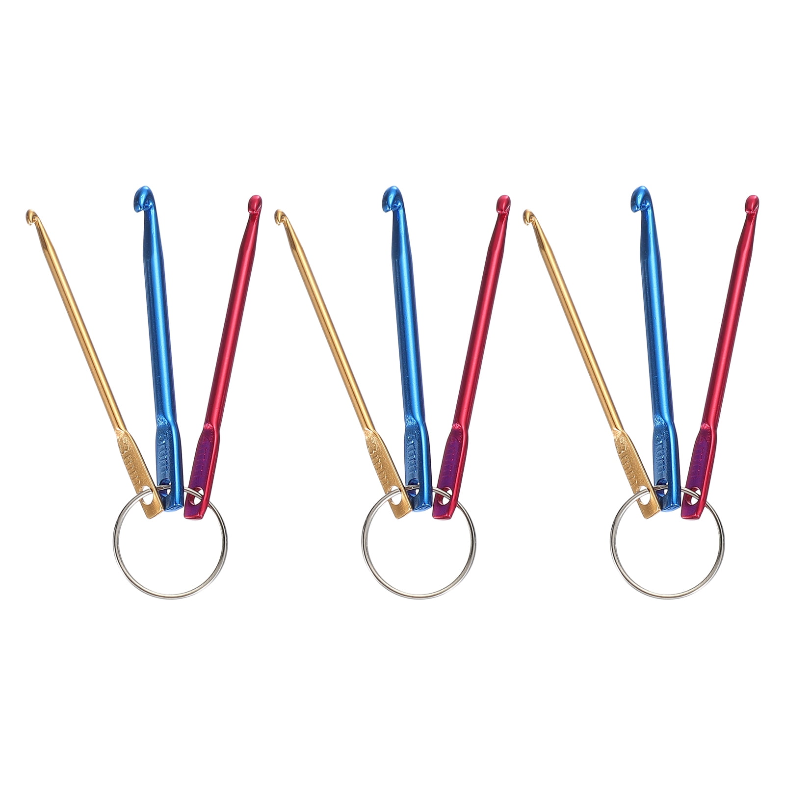 9 Pcs Color Short Crochet Hook Set Ergonomic Knitting Hook Craft DIY ...