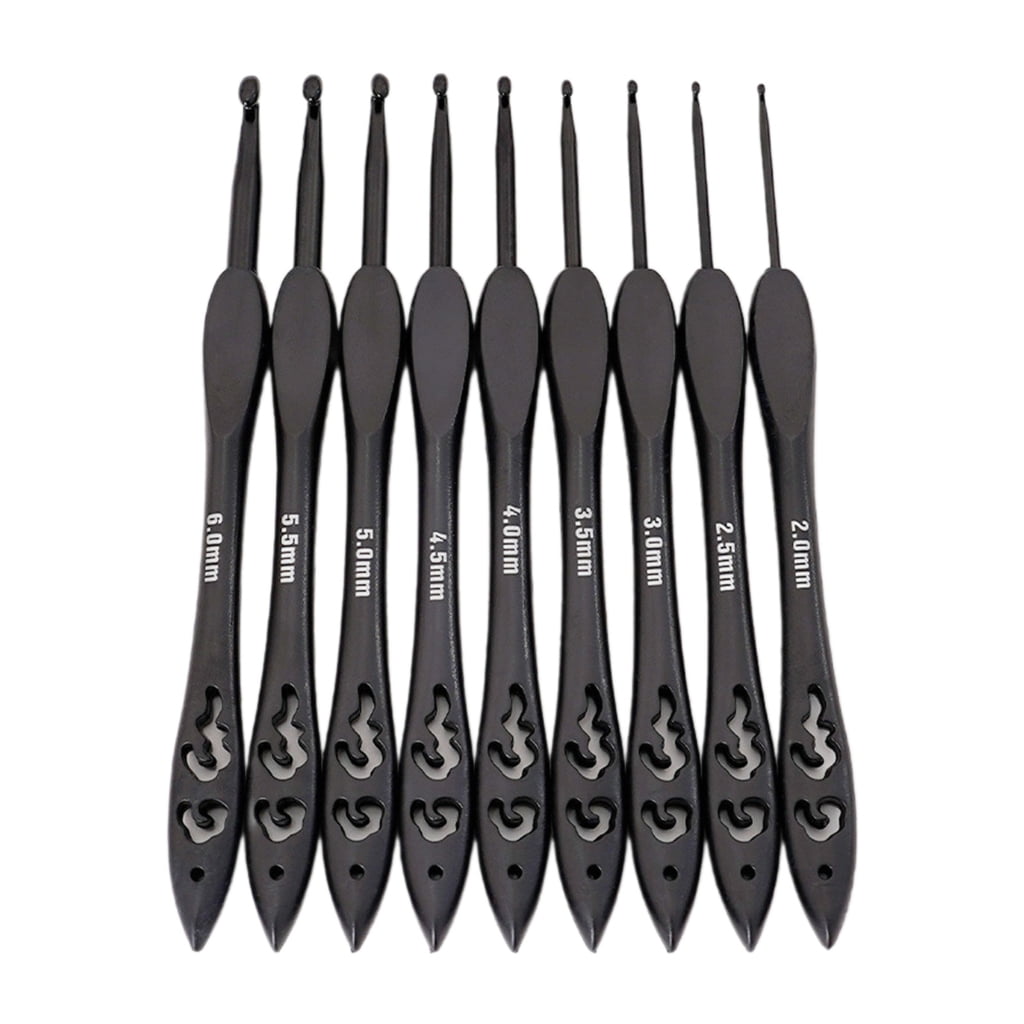 9 Pcs Crochet Hook Set Knitting Needle Practical Crochet Needle for ...