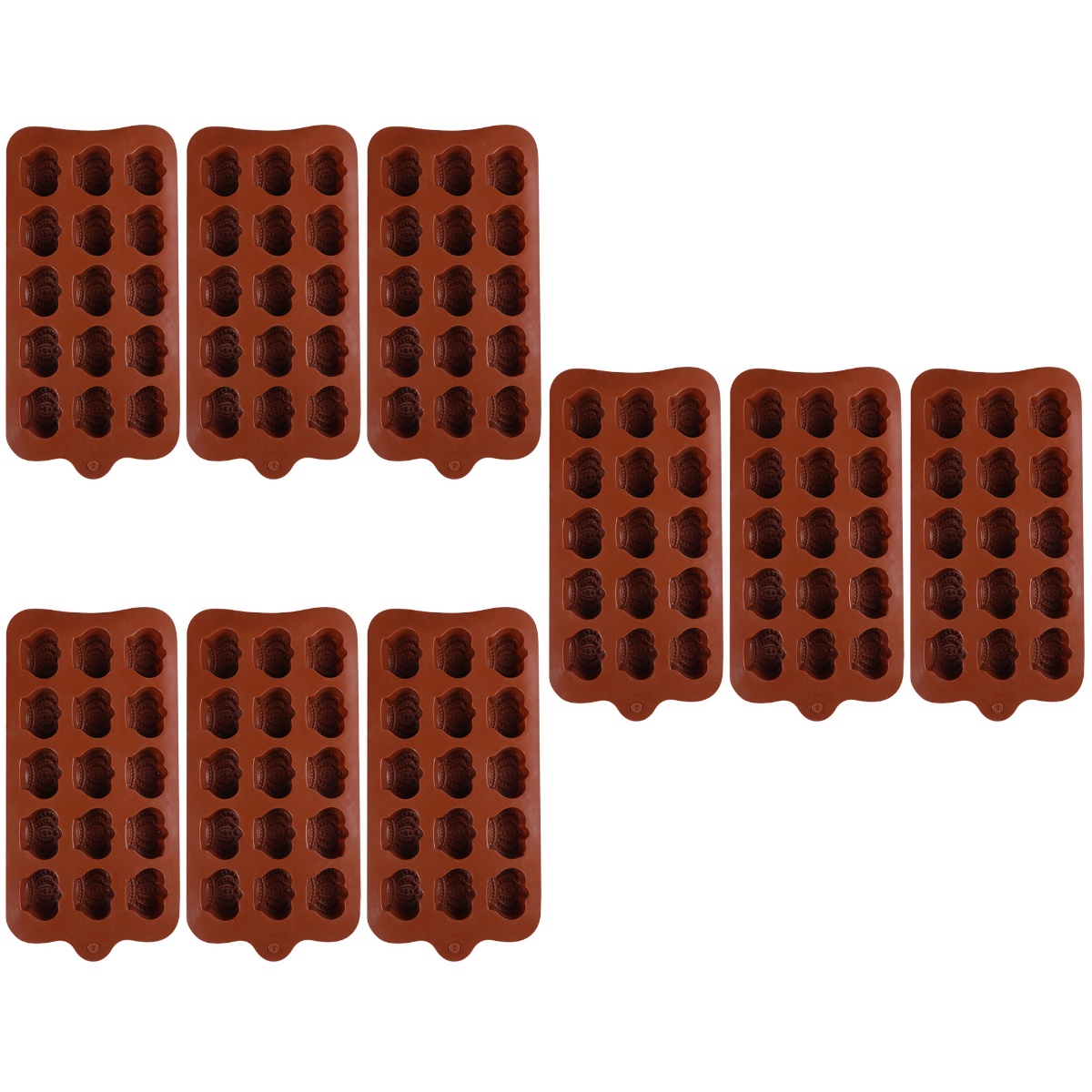 9 Pcs Crown Silicone Mold Lollipop Molds Chocolate Bar Maker Candy ...