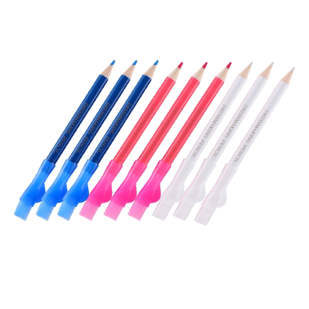 9Pcs Sewing Fabric Pencils Colored Marking Pens Water Soluble Hand ...