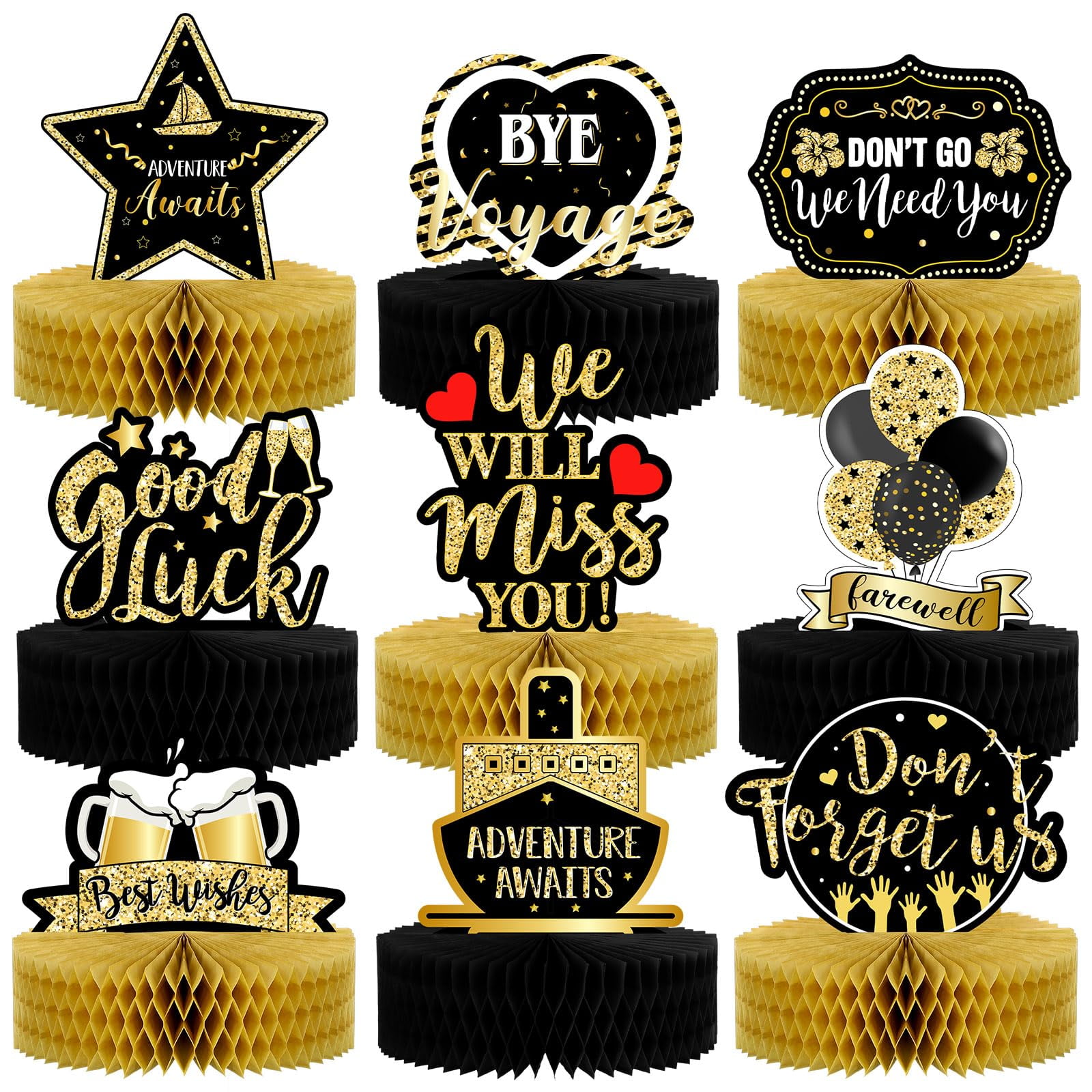 9 Pcs Farewell Party Decorations Going AIS1 Away Party Decorations We ...
