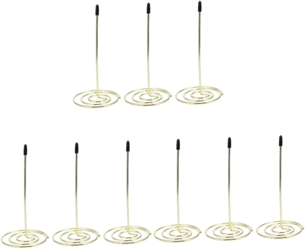9 Pcs File Folder Stainless Steel Forks Reciepts Receipt Stabber Ticket ...