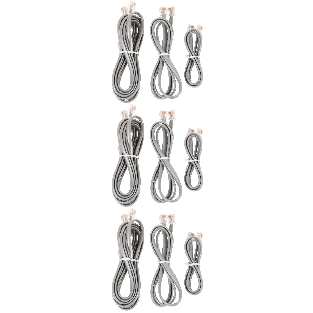 9 Pcs Flat Telephone Line Cord Extension Phones Telephones Wire Cords ...