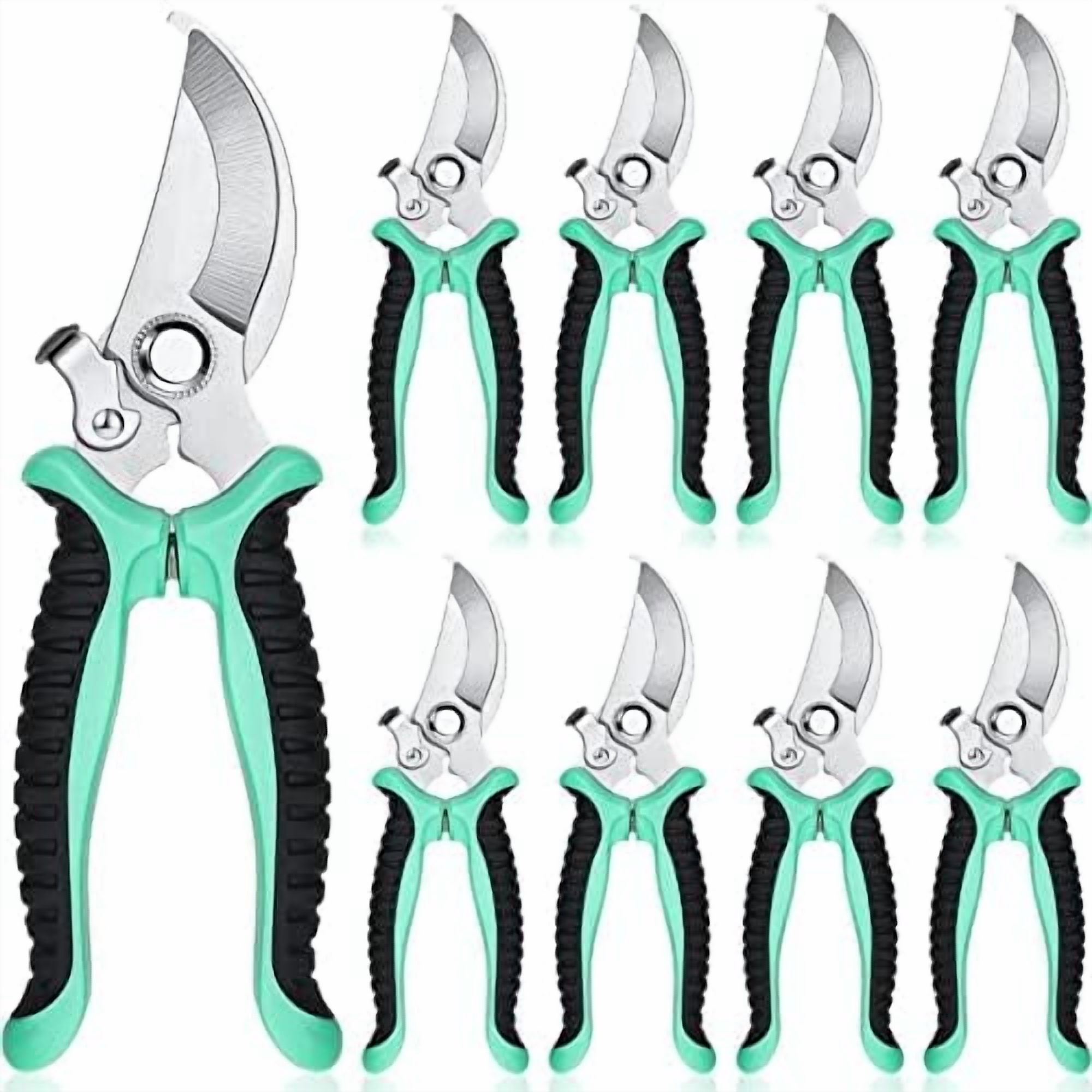 9 Pcs Garden Shears Pruning Garden Clippers Bulk Bypass Pruner Heavy ...