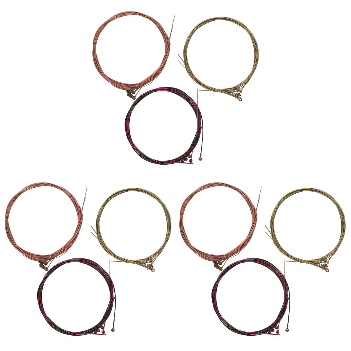 9 Pcs Guitar Parts Steel Wire Acoustic Strings Gitarre Instrument Music ...
