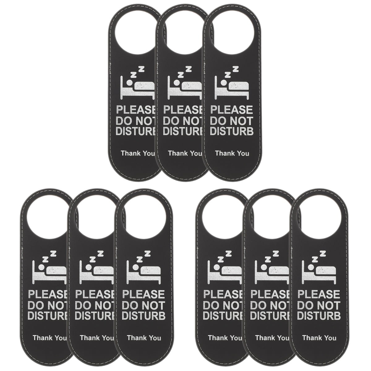 9 Pcs Leather Door Hanger Sign Hotel Door Hanger Signs Do Not Disturb ...