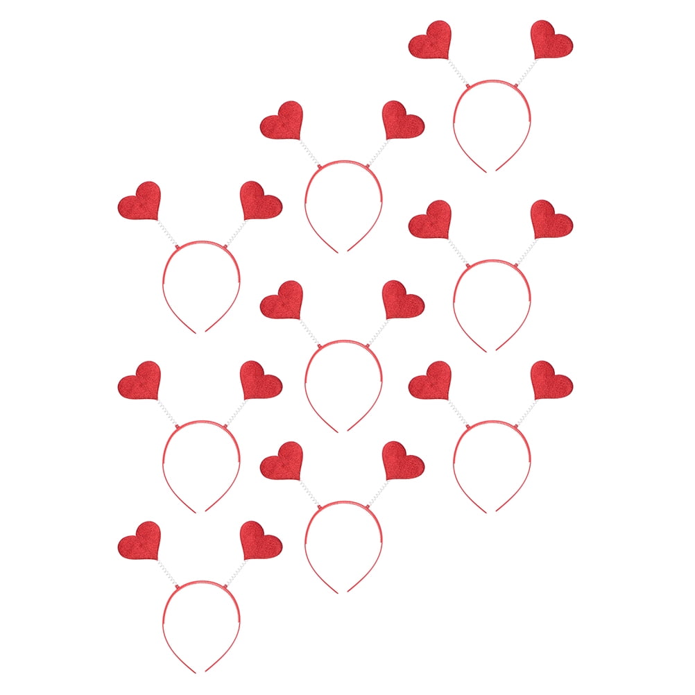 9 Pcs Lovely Lady Headwear Valentine's Day Headbands Valentines Child ...