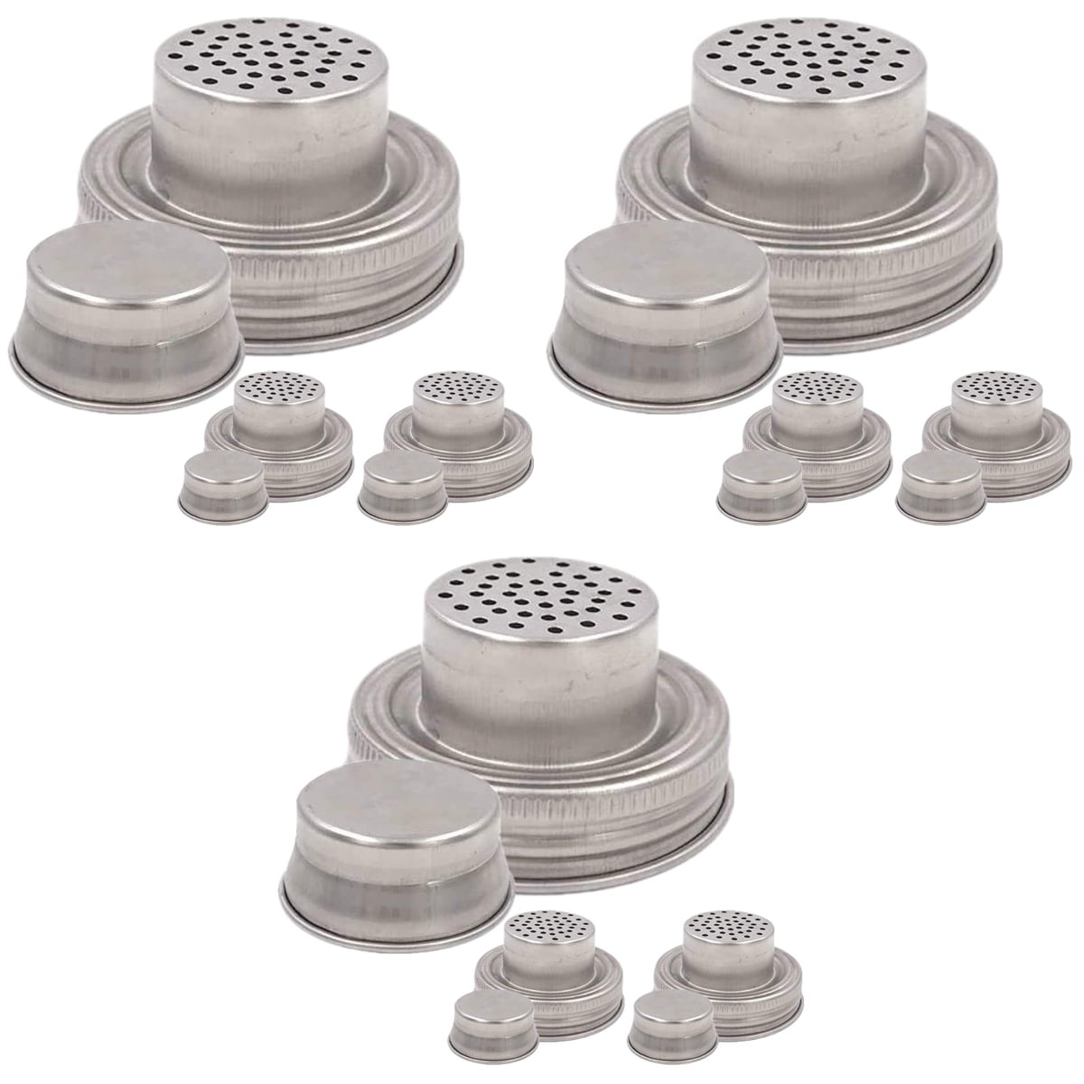 9 Pcs Mason Shaker Caps Spice Shaker Lids Glass Jars Lid Pepper Shaker ...