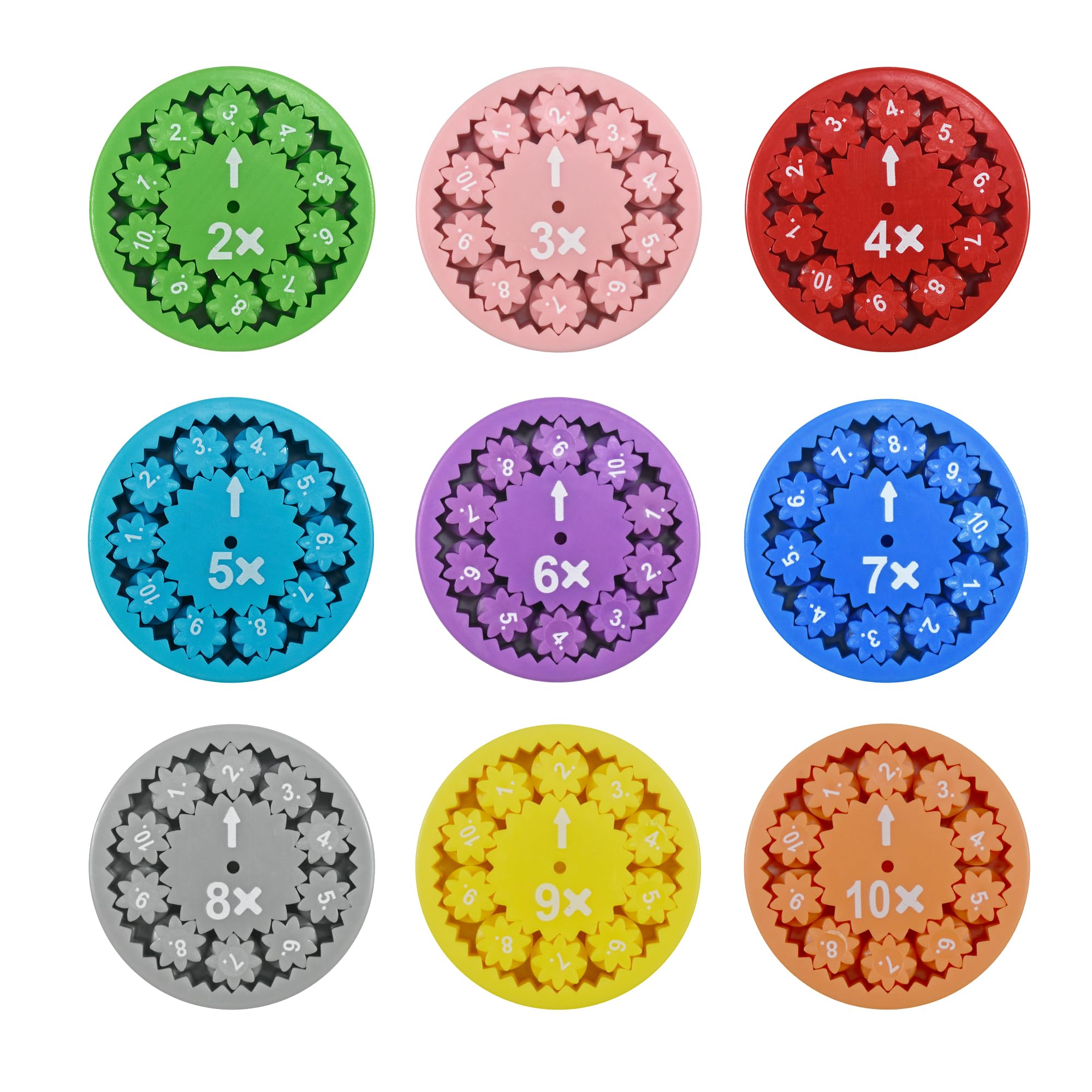 9 Pcs Math Fidget AIF4 Spinner Math Facts Fidget Fidget Spinners,Fun ...