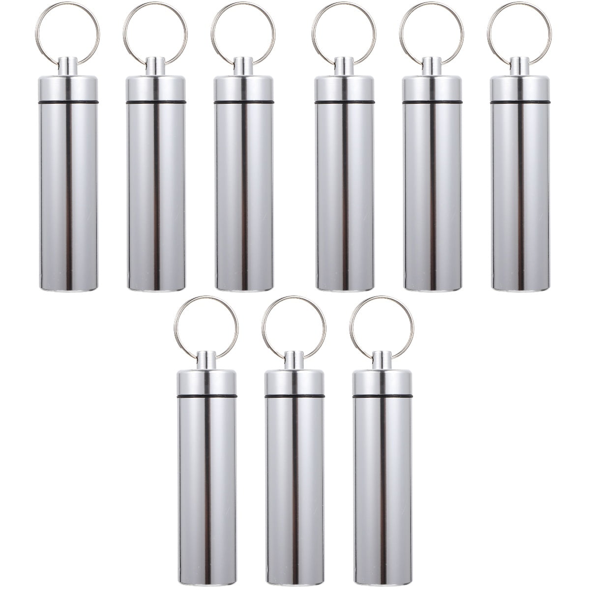 9 Pcs Metal Storage Box Toothpick Case Waterproof Swab Container Holder ...