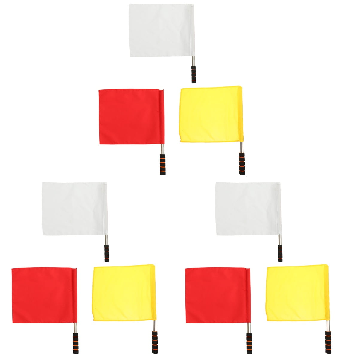 9 Pcs Multi-function Field Events Referee Flags Handheld Racing Flags Road Signal Flags ...
