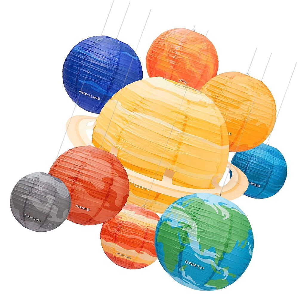 9 Pcs Ornament Chinese Lanterns Window Trim Home Decorations Hanging ...