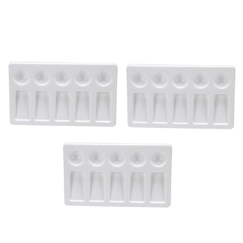 9 Pcs Plastic Palette Watercolor Paint Plastic Color Mixing Board ...