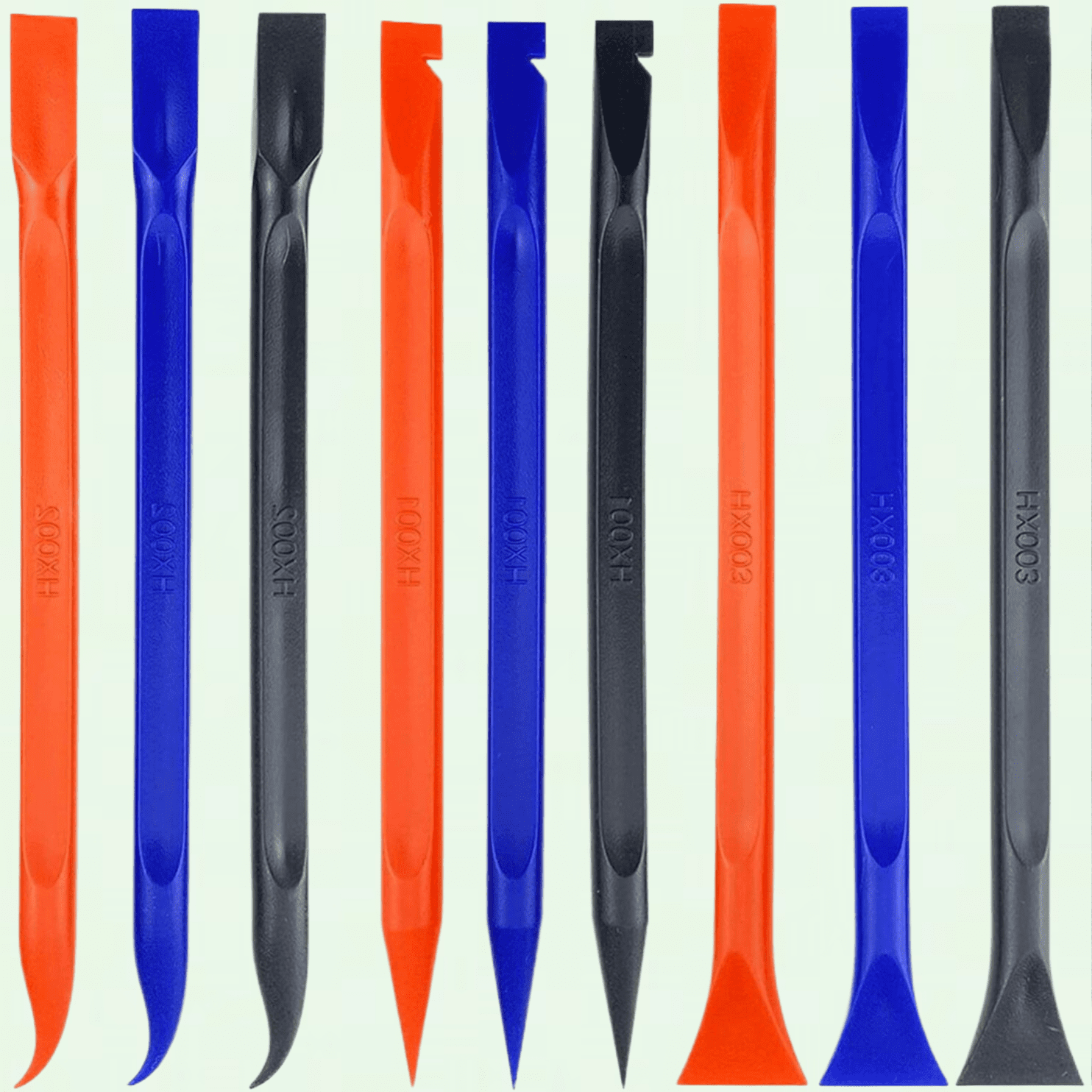 9 Pcs Plastic Scraper Tool, Non-Scratch Cleaning Tools for Tight Spaces ...