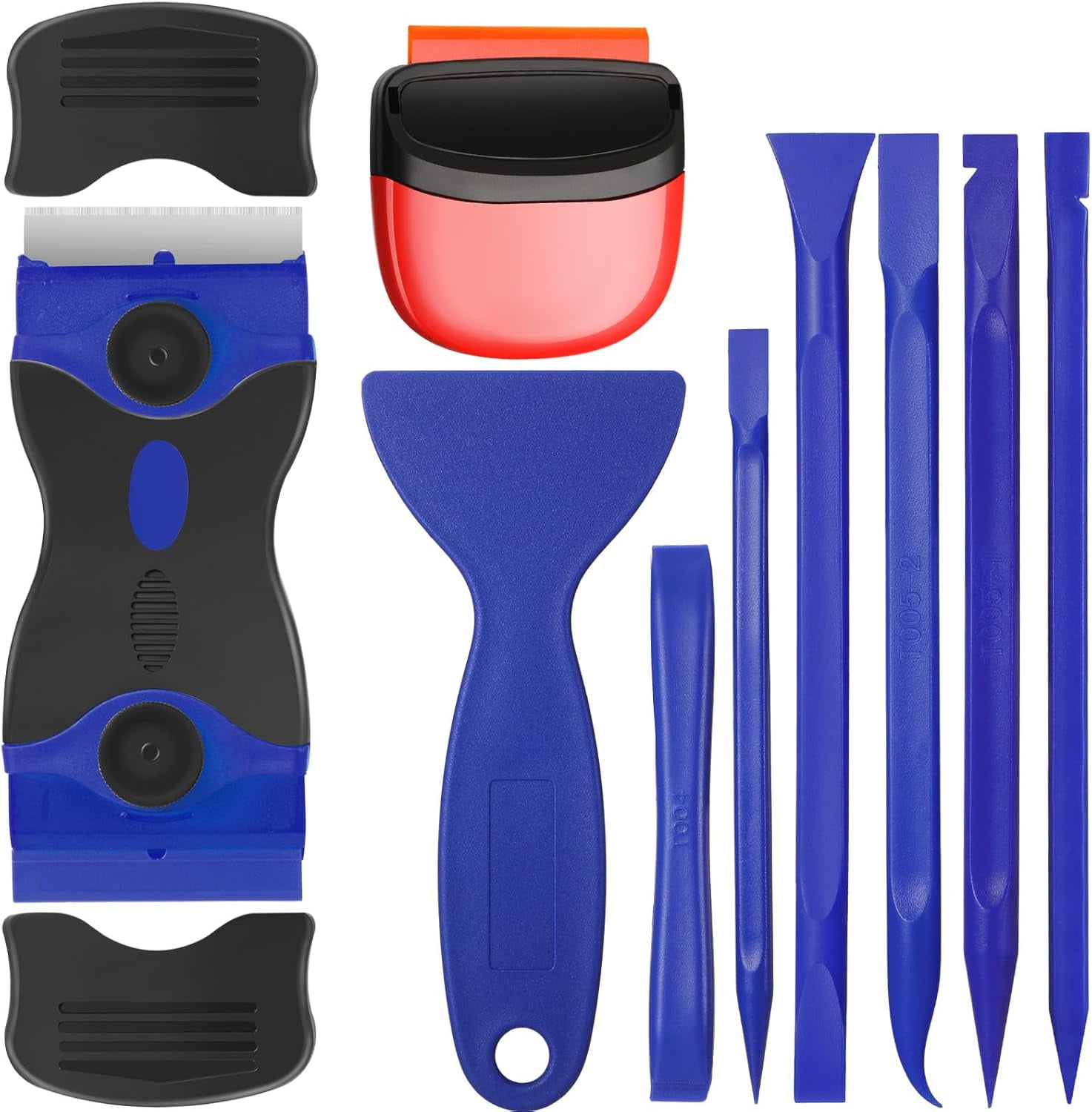 9 Pcs Plastic Scraper Tool Sticker Plastic Razor Blade Scraper Plastic ...